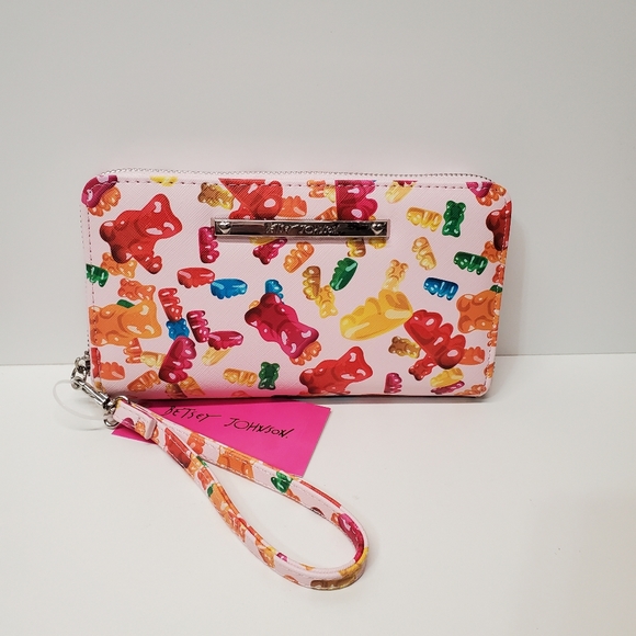 Betsey Johnson | Bags | Betsey Johnson Gummy Bear Wristlet Zip Around ...